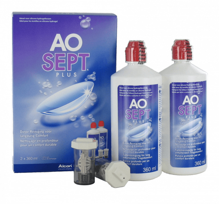 AOSEPT Plus Vorratspackung (2x360ml+2 Behälter) » Pflegemittel.com
